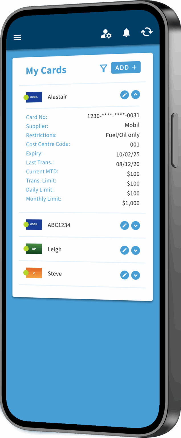 Customer App - NZ Fuel Cards